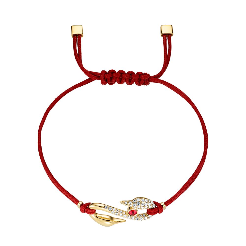 Pulsera Swarovski Power Collection, rojo, Baño en tono oro ...
